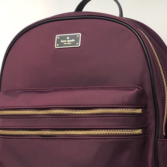 kate spade | Bags | Nwt Kate Spade Bradley Deep Plum Backpack | Poshmark